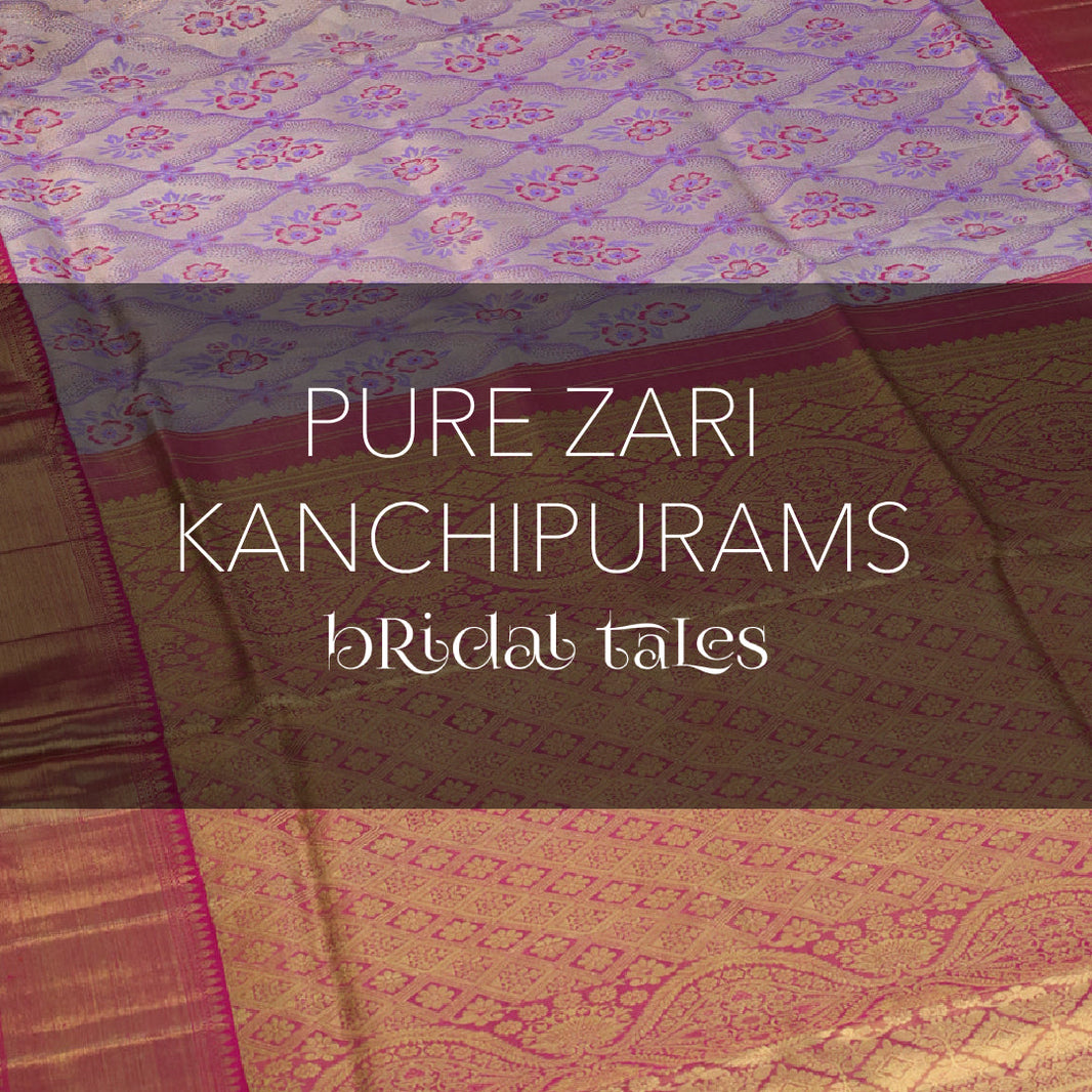 Pure kanchipuram silk saree deep maroon and pink with allover zari wea ...
