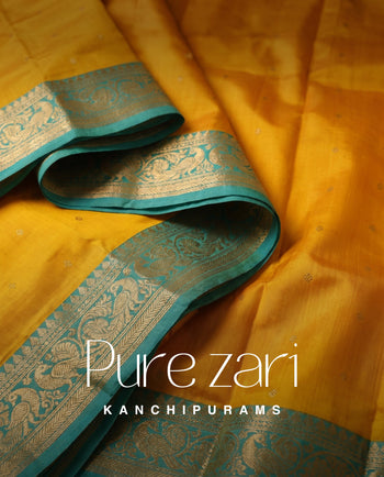 Pure mysore silk saree light green and royal blue with plain body and ...