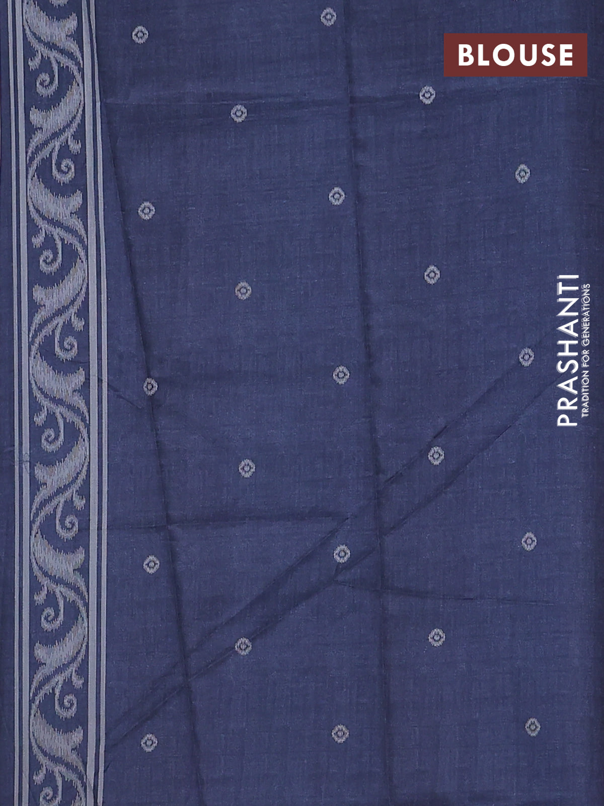 Semi sambalpuri silk saree olive green and navy blue with allover ikat ...