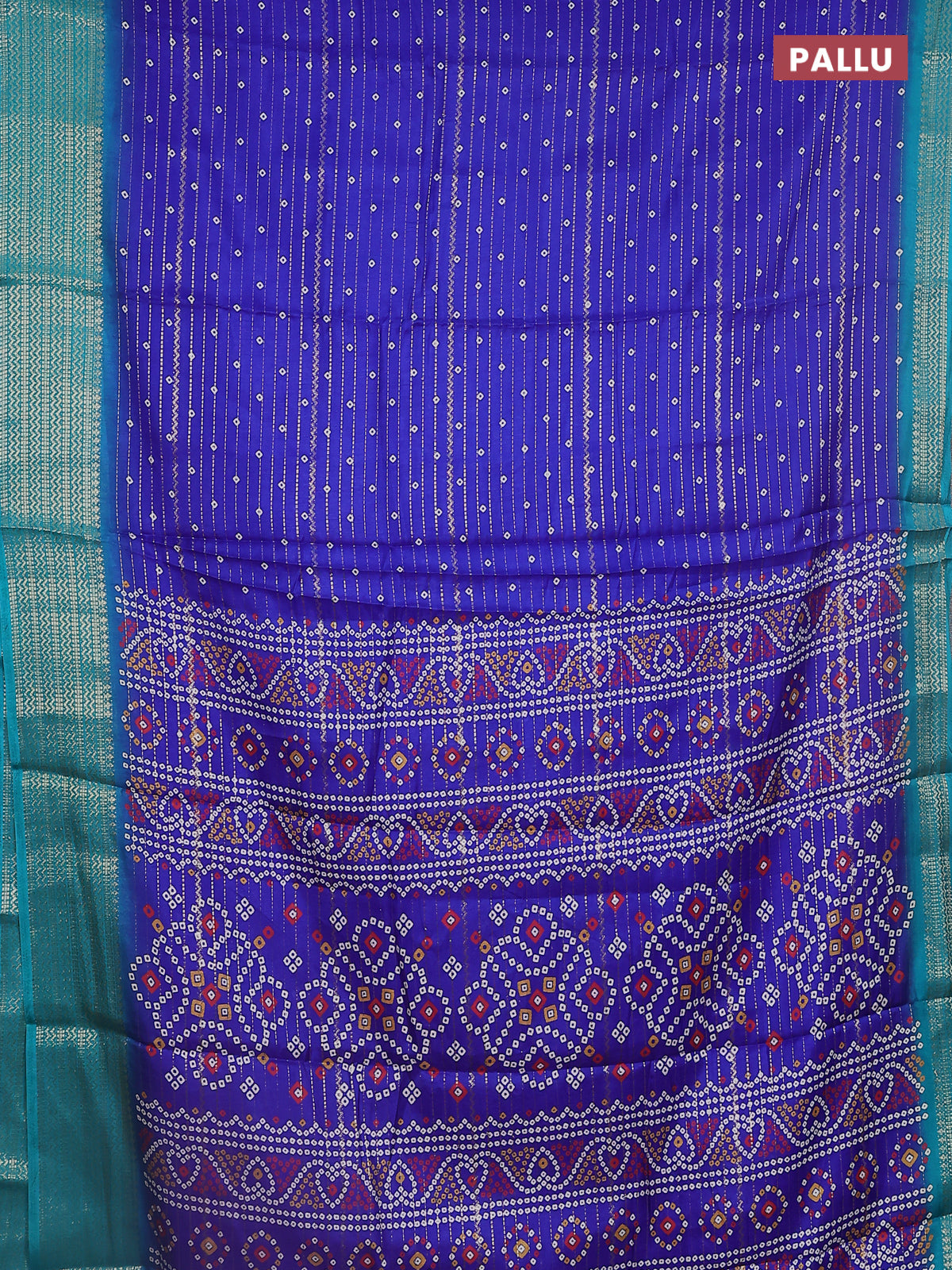Semi dola saree royal blue and teal green with allover zari weaves & b ...