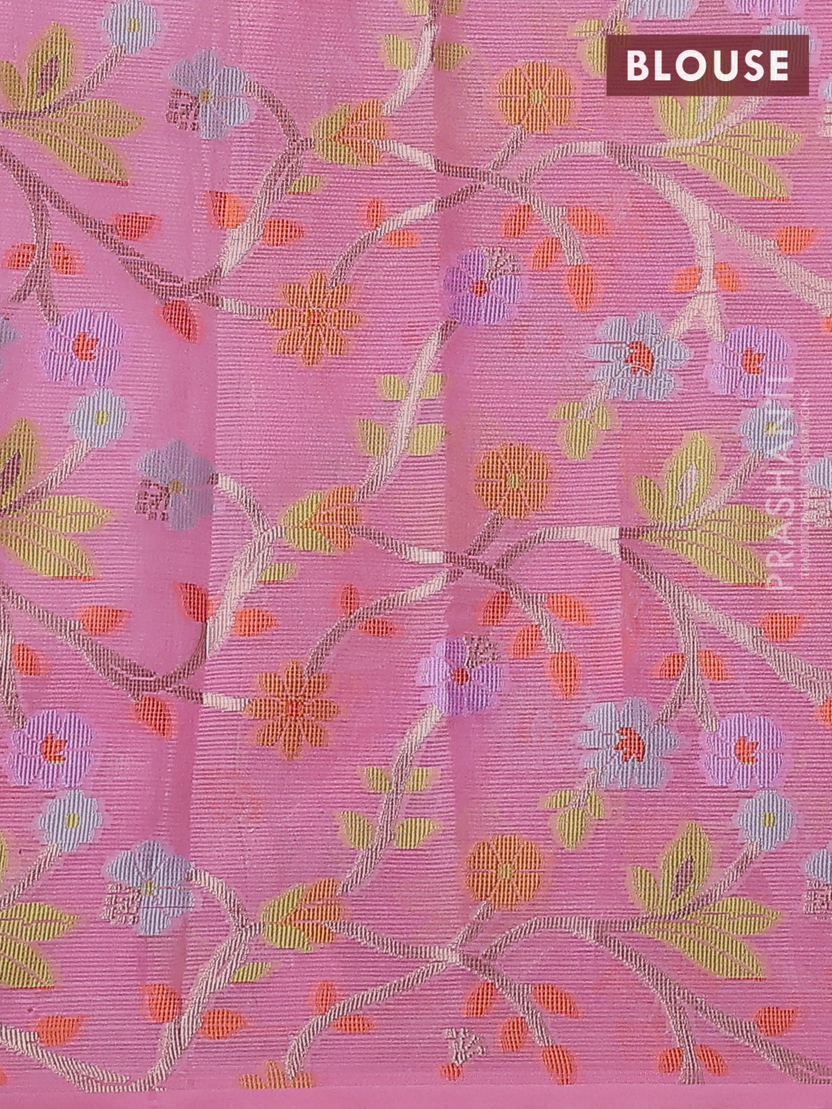 Cotton zari kota saree lavender and light pink with zari woven buttas ...