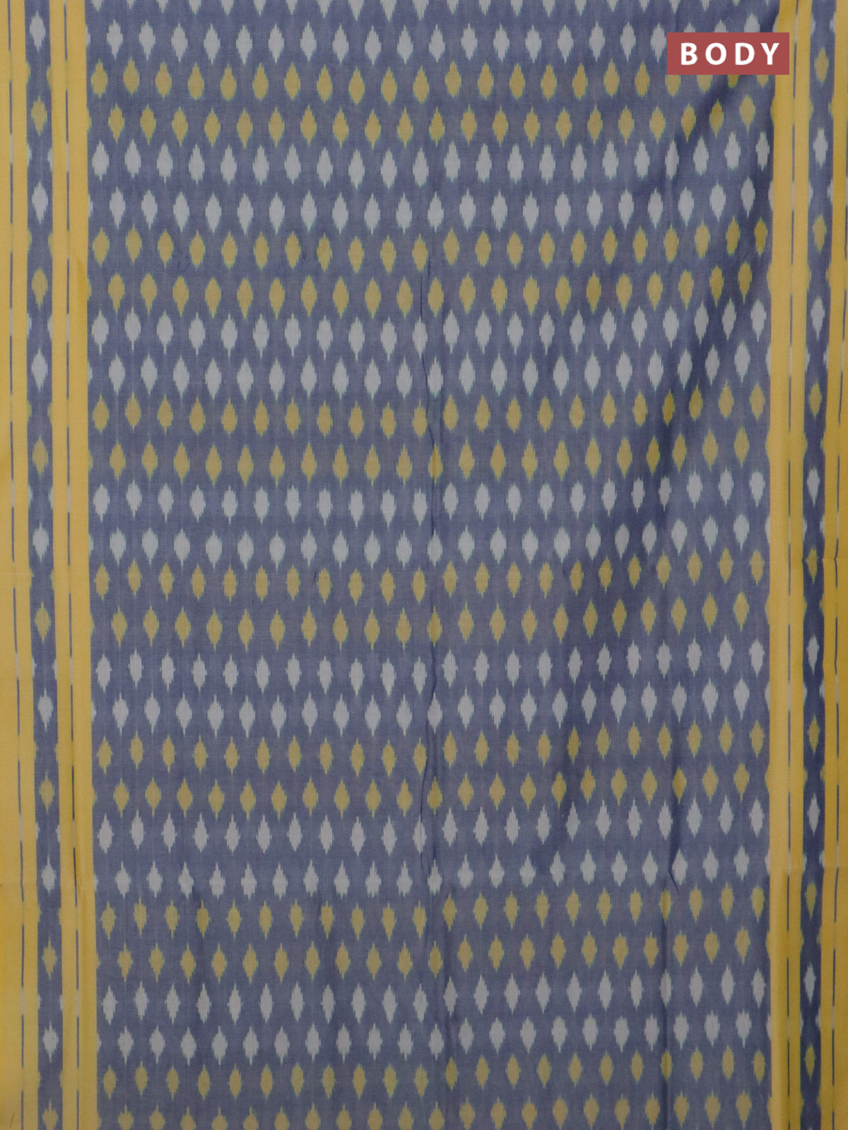 Ikat cotton saree pastel blue and yellow with allover ikat butta weave ...