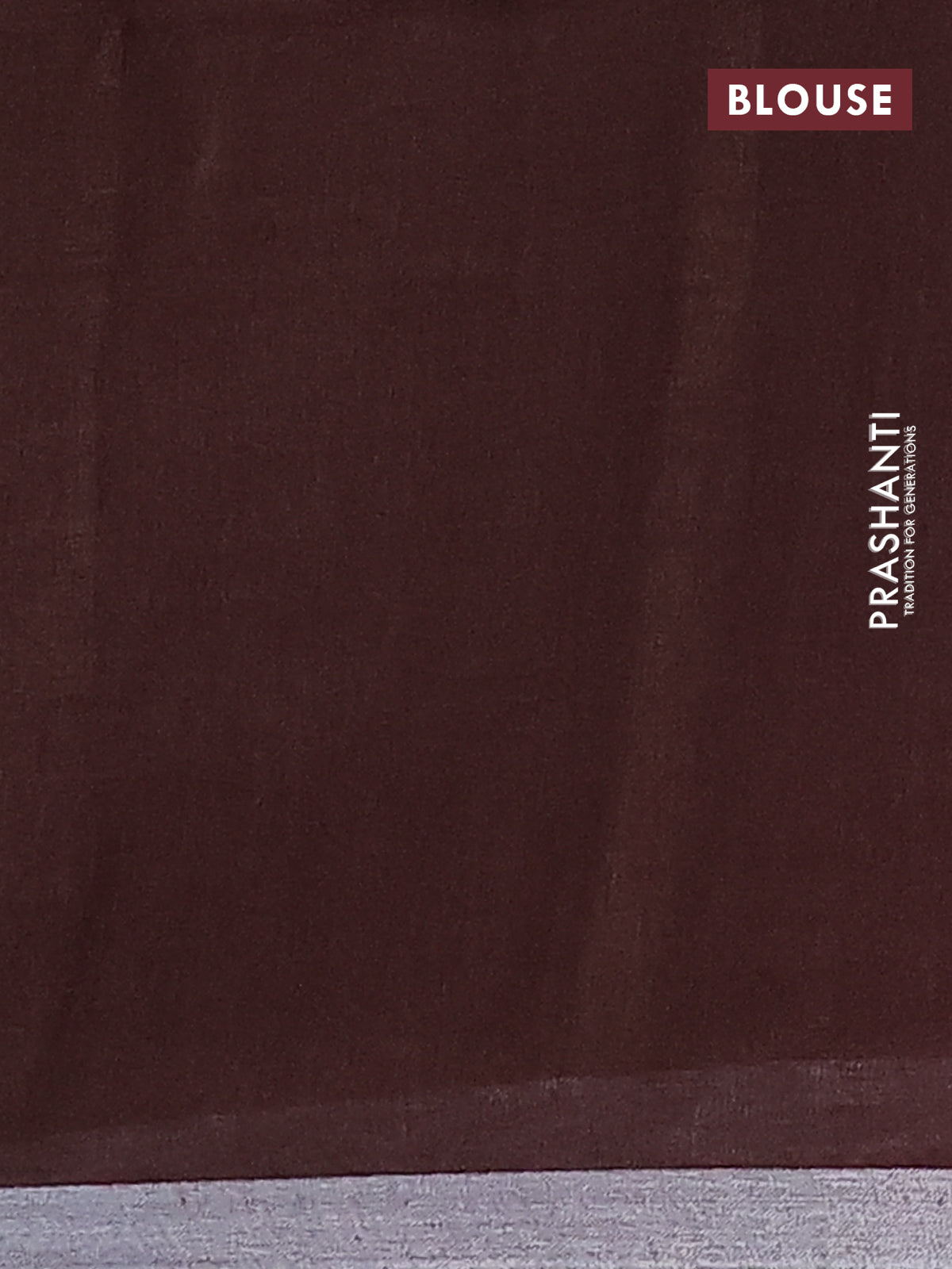 Pure linen saree brown with plain body and silver zari woven border ...