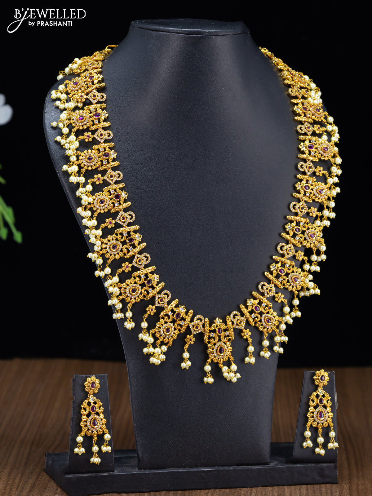 Antique Guttapusalu Haaram by Prashanti.#N# – Prashanti Sarees