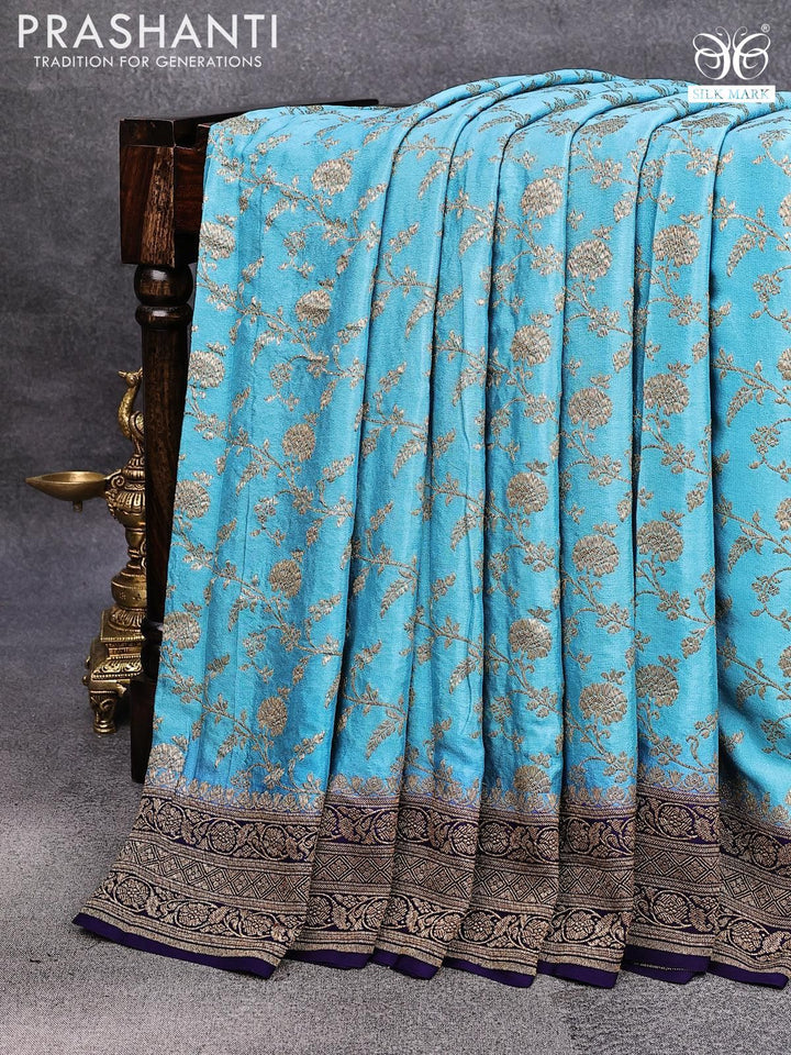Pure Banarasi Crepes – Prashanti Sarees