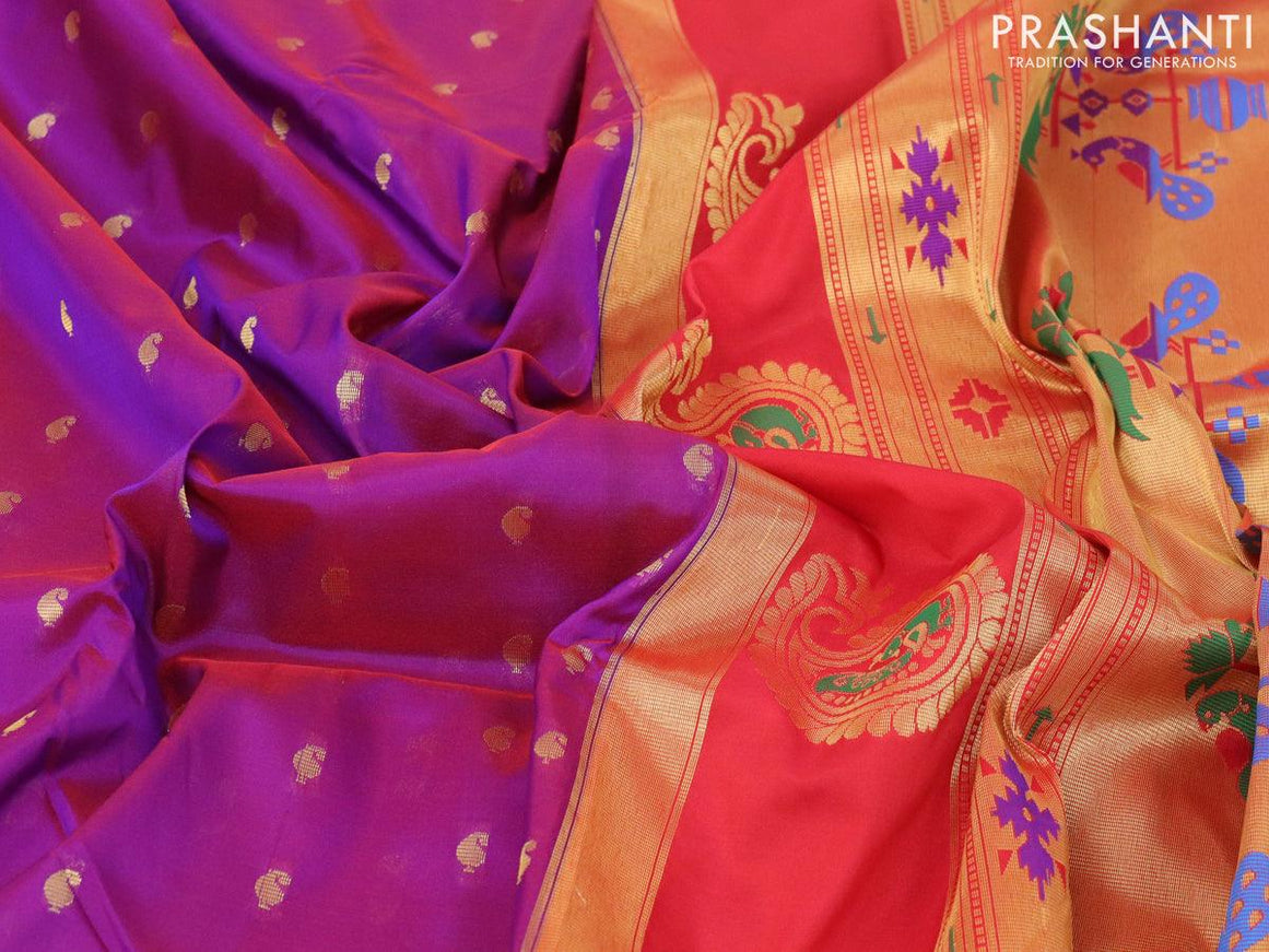 Semi Paithani Sarees – Prashanti Sarees