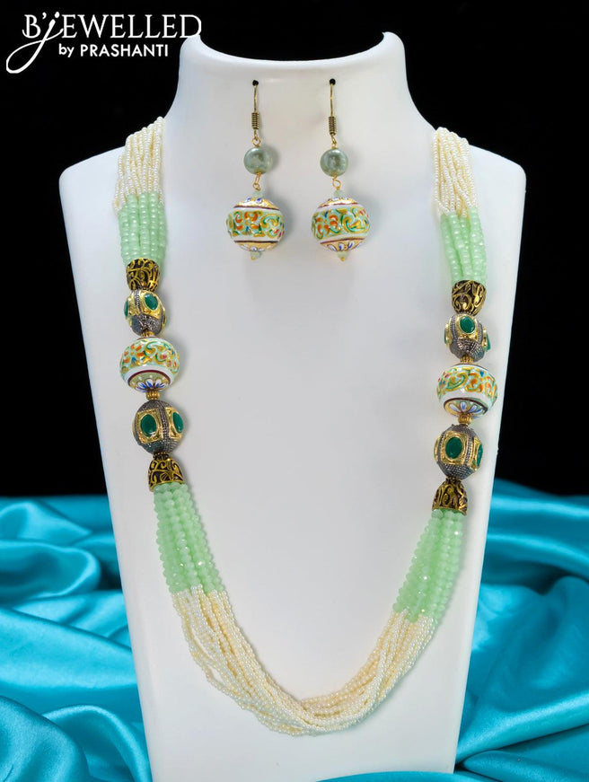 Jaipur Beaded Necklace by Prashanti Sarees