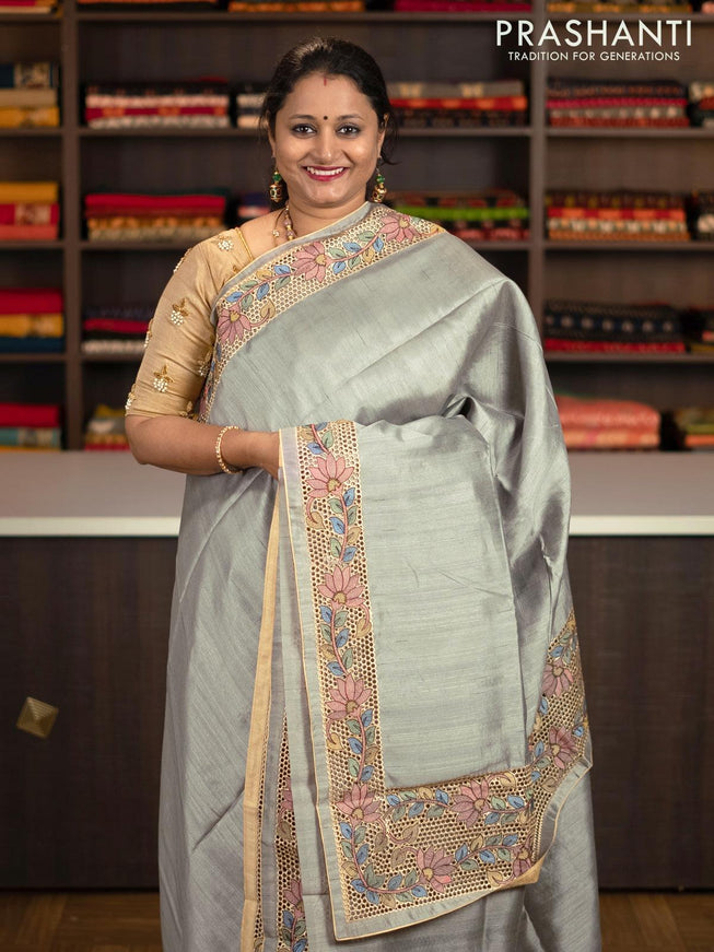 Cut work sarees – Prashanti Sarees